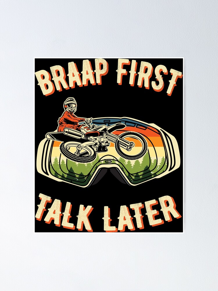 Poster « Motocross Braap Brap Braaap », par GG-RED | Redbubble