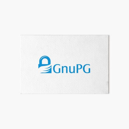 "Gnu GPG Crypto Text Logo" Art Board Print by rimek | Redbubble