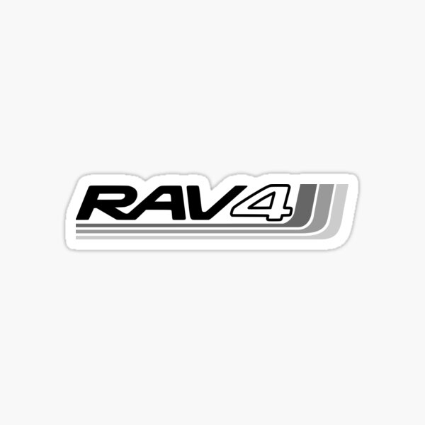 "RAV4 Heritage Greys Artwork" Sticker for Sale by FlatSixGraphics ...