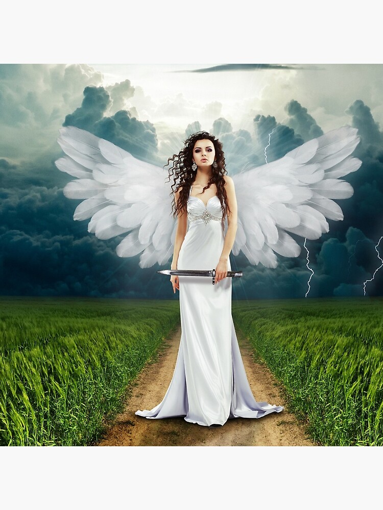 Póster «Mujer con alas de ángel Obra de arte impresa» de ...