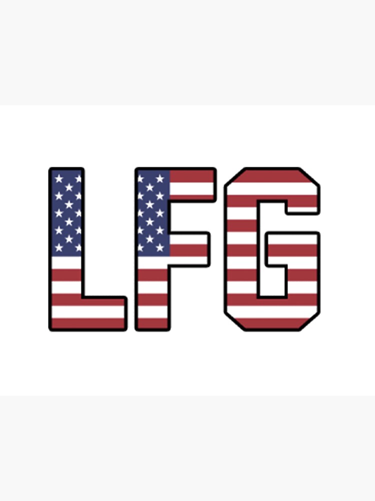 "Lfg Sticker" Sticker for Sale by jacksrome6 | Redbubble