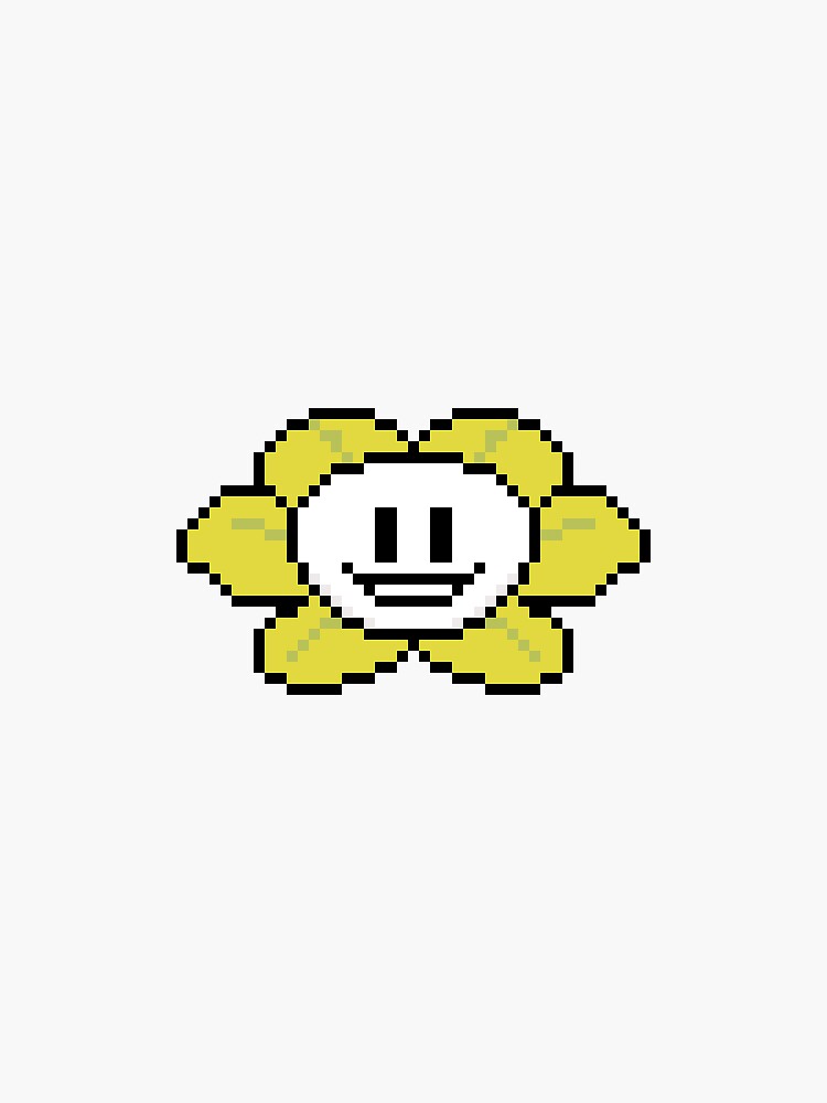 "Flowey the Flower" Sticker by MundHour | Redbubble