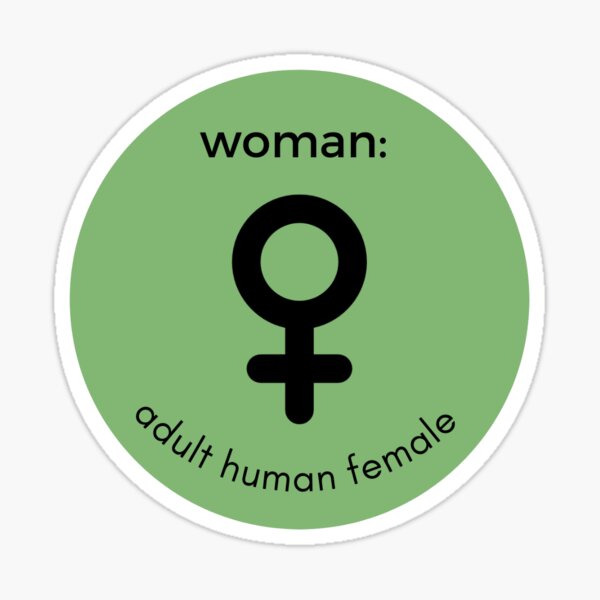 "Woman Definition Sticker" Sticker for Sale by RadicalWomen | Redbubble