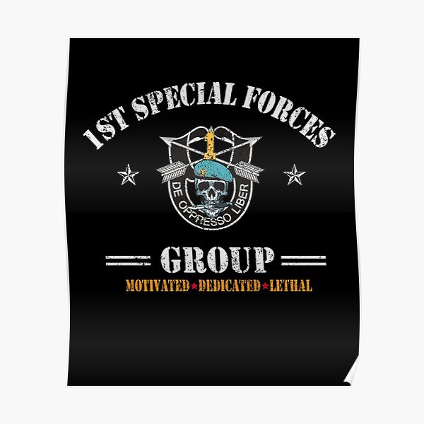 "US Army 1st Special Forces Group Vintage "De Oppresso Liber" US 1st ...