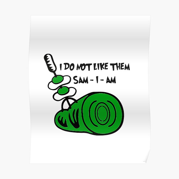 Poster « Dr. Seuss svg, Green eggs ham svg, I do not like them Sam I am ...