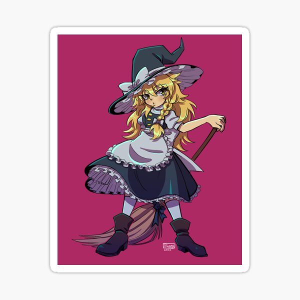 "Marisa Kirisame" Sticker for Sale by Rubbersoul333 | Redbubble