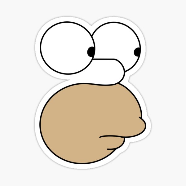 "Homer" Sticker by thebcarts | Redbubble