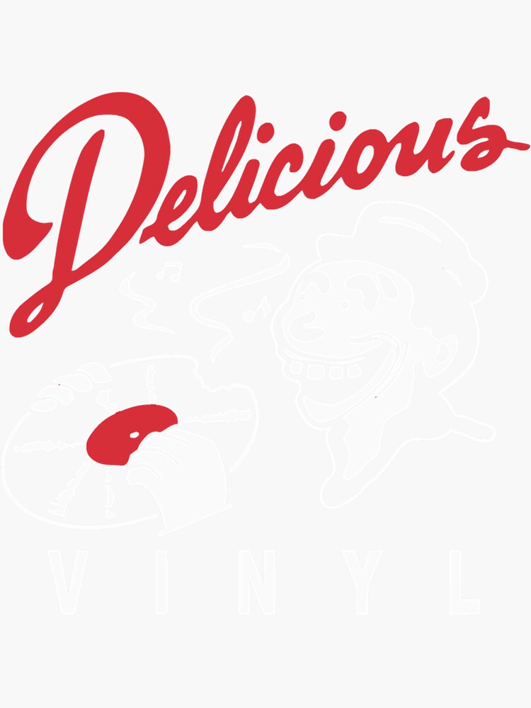 "Delicious Retro Hip Hop Print " Sticker by StaciDRios | Redbubble