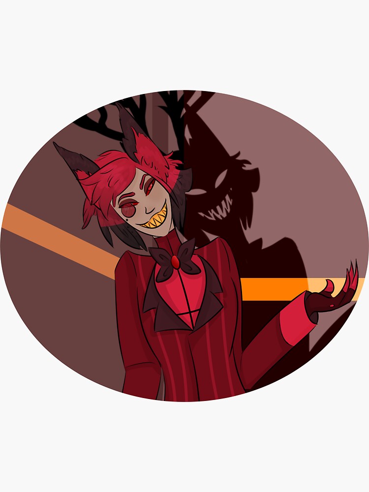 "Alastor " Sticker by KingCorvid | Redbubble