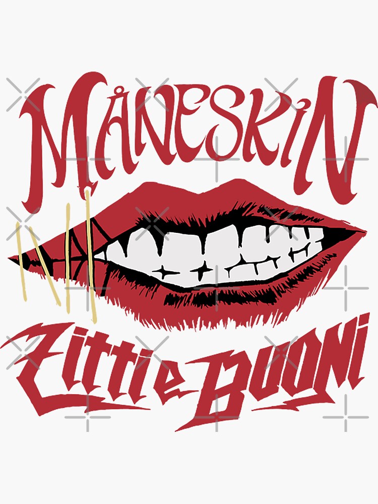 " Maneskin rock band Måneskin" Sticker for Sale by jaylesston | Redbubble