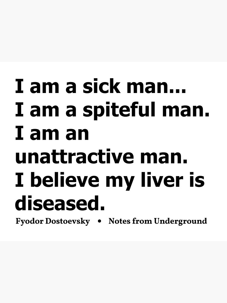 Underground Man Quotes NOTES FROM THE UNDERGROUND | Vanity Fair