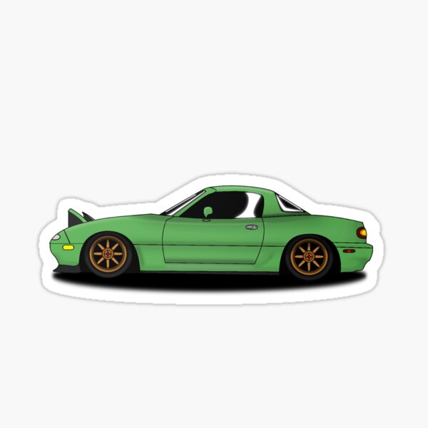 "miata green" Sticker for Sale by FantasticFox | Redbubble