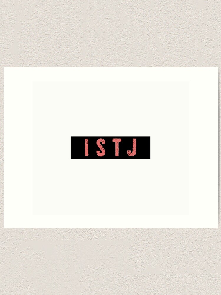 "Myers Briggs Personality Type - Pink Rectangle ISTJ" Art Print for ...