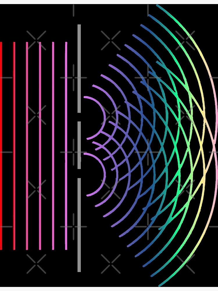 "Double Slit Light Wave Particle Science Illustration For Light ...