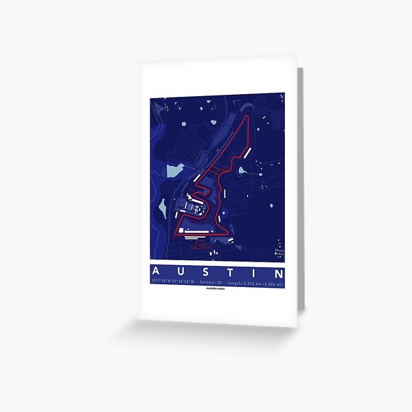"Circuit of the Americas, Austin | Formula 1 Poster | Track Map ...