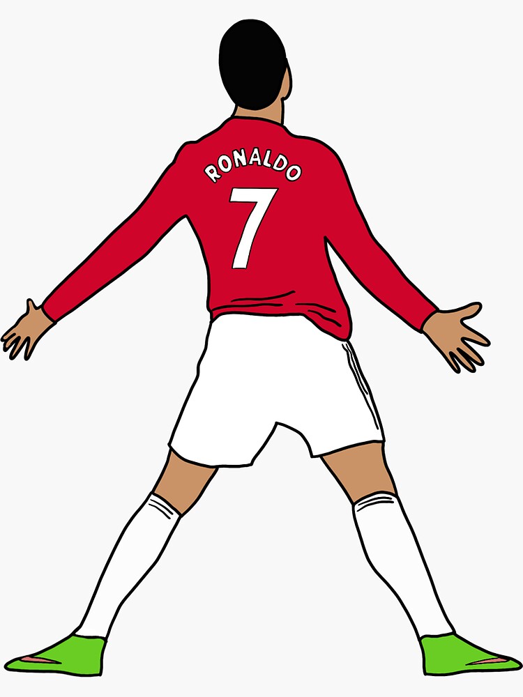 "Ronaldo Celebration" Sticker by Carlifriess | Redbubble