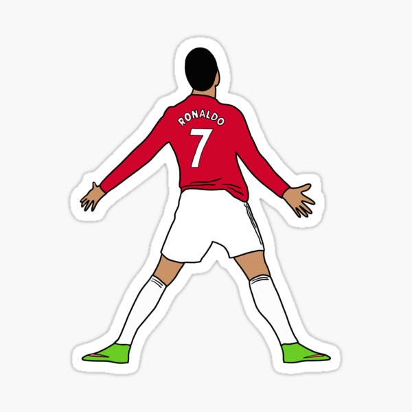 "Ronaldo Celebration" Sticker by Carlifriess | Redbubble