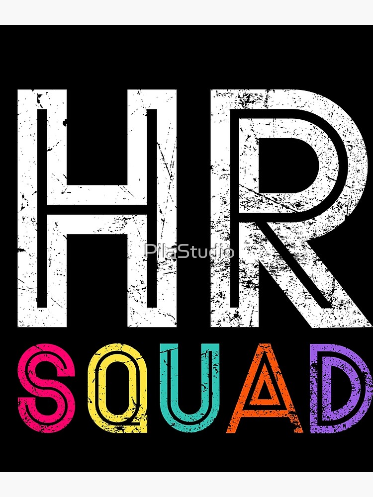 "Funny HR Squad Human Resources Team Vintage style" Poster for Sale by ...