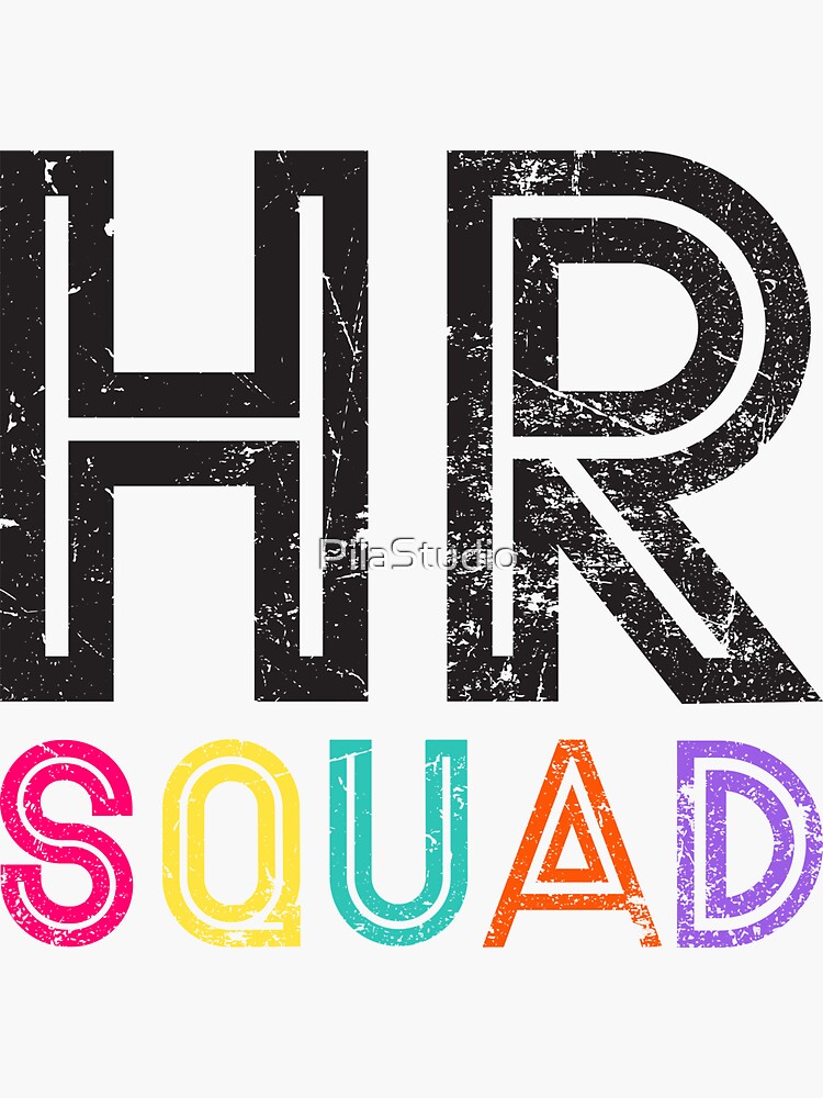 "Funny HR Squad Human Resources Team Vintage style" Sticker for Sale by ...