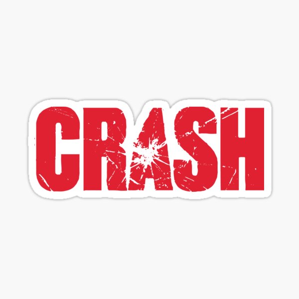 "crash" Sticker for Sale by ramixcx | Redbubble