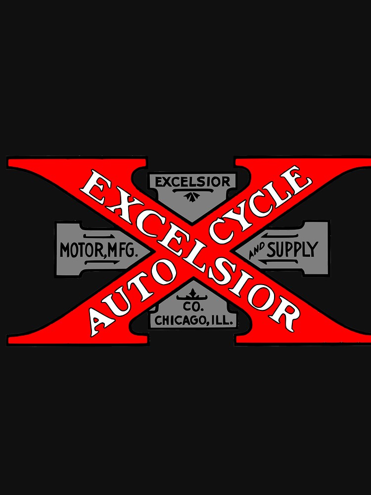 "Vintage Excelsior Motorcycle Logo" T-shirt for Sale by pdgraphics ...