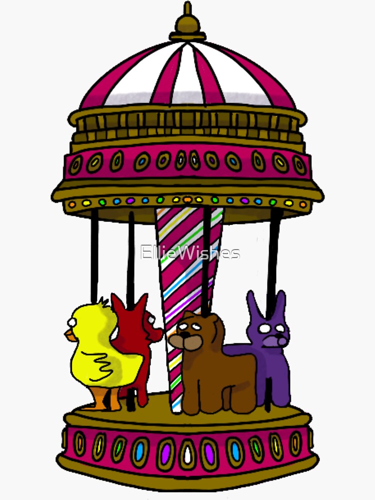 "FNAF Carousel" Sticker by EllieWishes | Redbubble