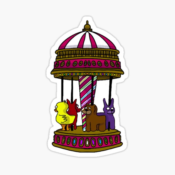 "FNAF Carousel" Sticker by EllieWishes | Redbubble