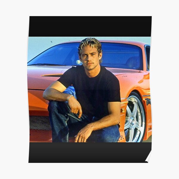 "Paul Walker Fan Art _amp_ Merch " Poster for Sale by BJMVintageArts ...