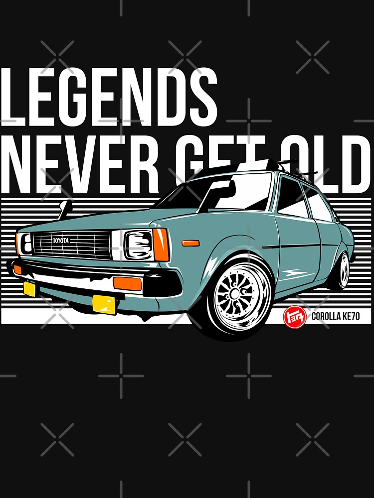 "Toyota Corolla KE70" T-shirt for Sale by Ninetiescustoms | Redbubble ...