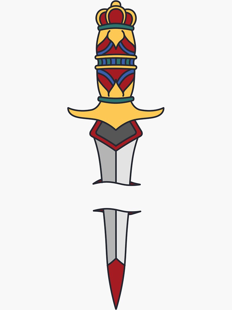 "American Traditional Dagger" Sticker for Sale by kennedyjane | Redbubble