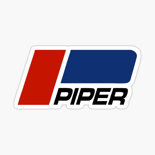 "PIPER AIRCRAFT -LOGO" Sticker by CarlNeff501 | Redbubble