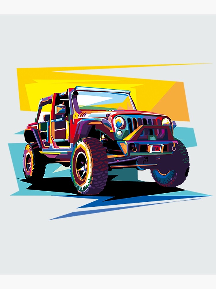 "Jeep Wrangler Jeep painting" Poster for Sale by GeorginaAllan53 ...