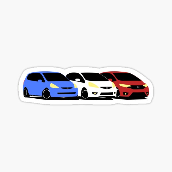 "The Honda Fit" Sticker for Sale by pumkinatorp | Redbubble