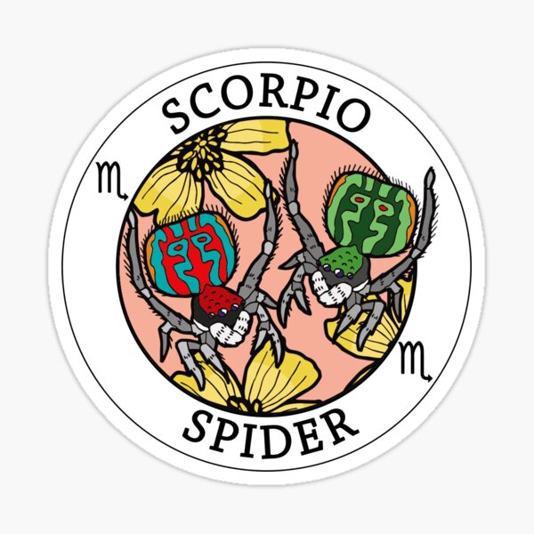 "Scorpio Auz Astrology Animal Zodiac is Spider" Sticker for Sale by ...