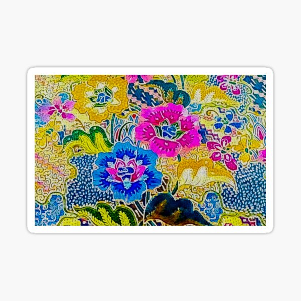 "Malay batik" Sticker by Sysham | Redbubble