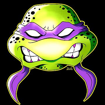 "Angry Purple Ninja Turtle Donnie" Sticker for Sale by nicitadesigns ...