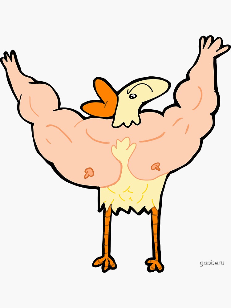 "Buff Bird" Sticker for Sale by gooberu | Redbubble