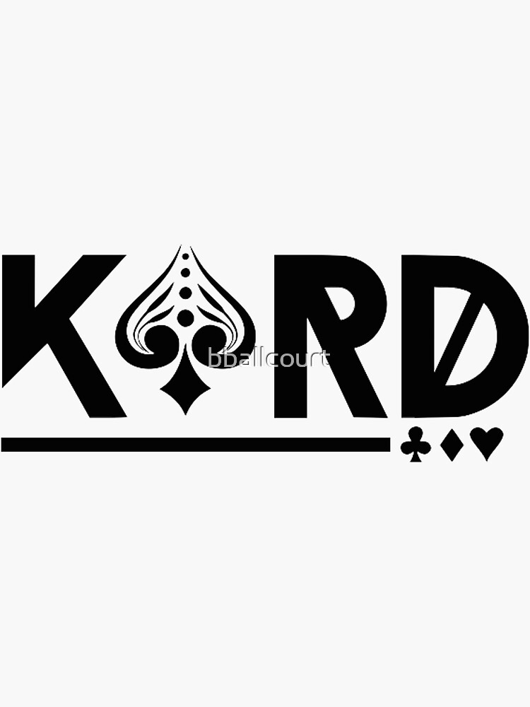"KARD - Logo" Sticker for Sale by bballcourt | Redbubble
