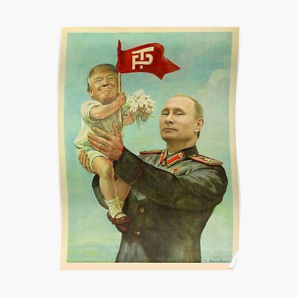 "PUTIN WITH BABY TRUMP" Poster for Sale by lombokrawitz | Redbubble