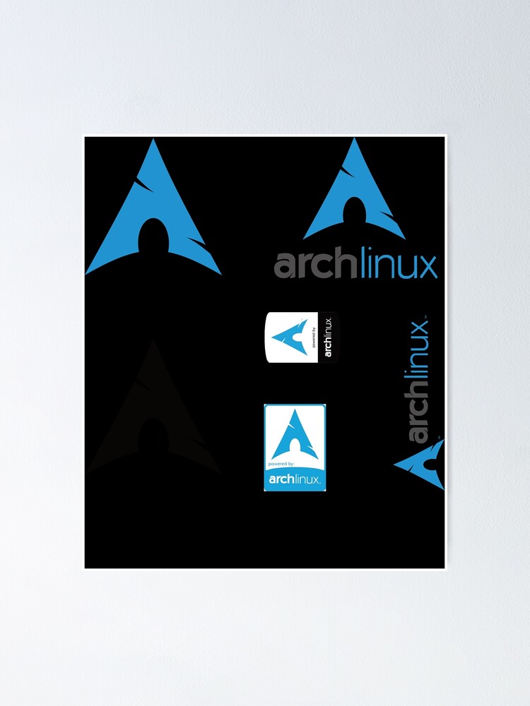 "Arch Linux Sticker Set Sticker" Poster for Sale by JoseJust5321633 ...
