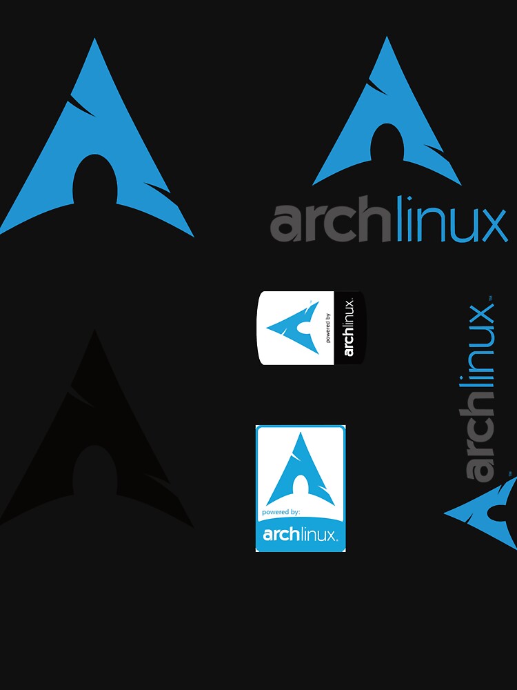 "Arch Linux Sticker Set Sticker" T-shirt by JoseJust5321633 | Redbubble