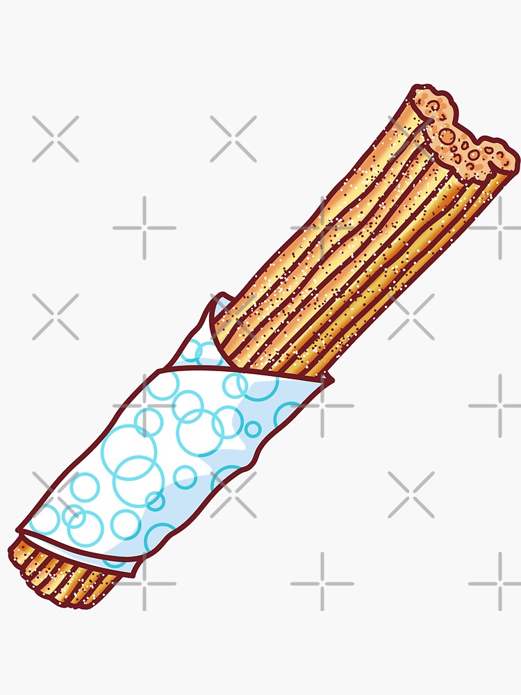 "Churro" Sticker for Sale by MagicalNoms | Redbubble