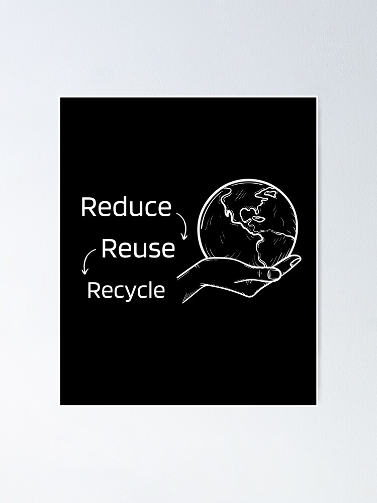 "Earth Day Celebration Reduce Reuse Recycle" Poster by BrownTabbyPress ...
