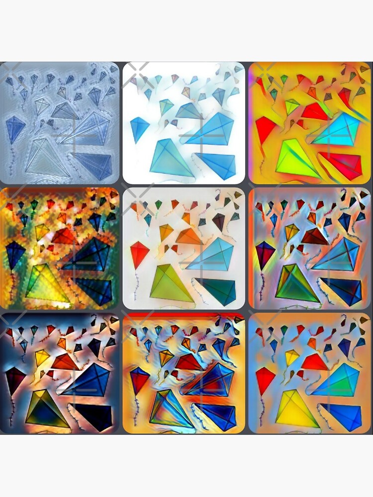 "Kites Collage" Sticker for Sale by Blertz | Redbubble