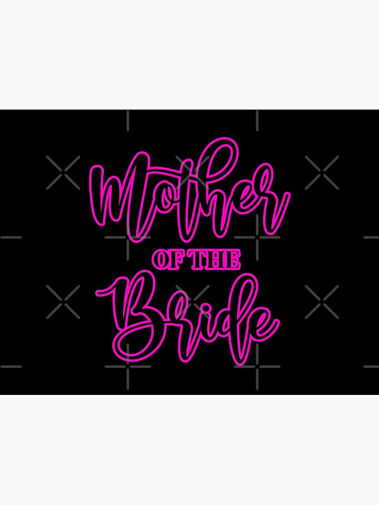 "mother of the bride pink text" Poster by Astralia | Redbubble