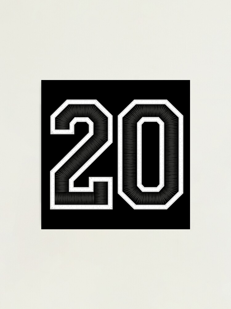 Number 20 Black