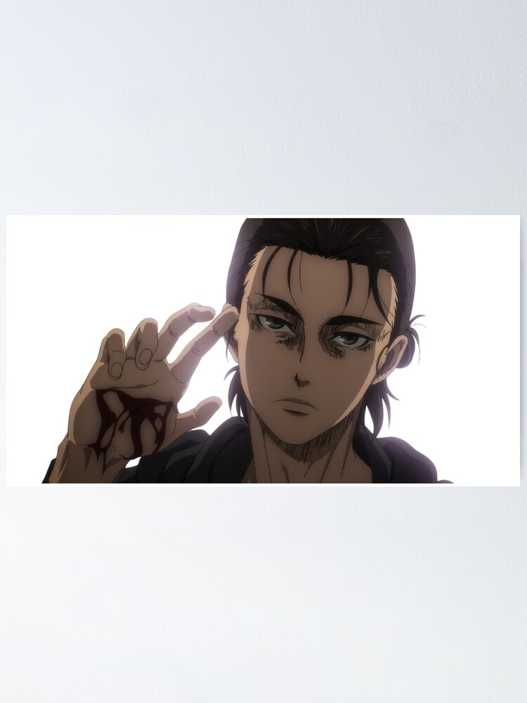 "Eren Table Scene" Poster for Sale by HaruKafe | Redbubble