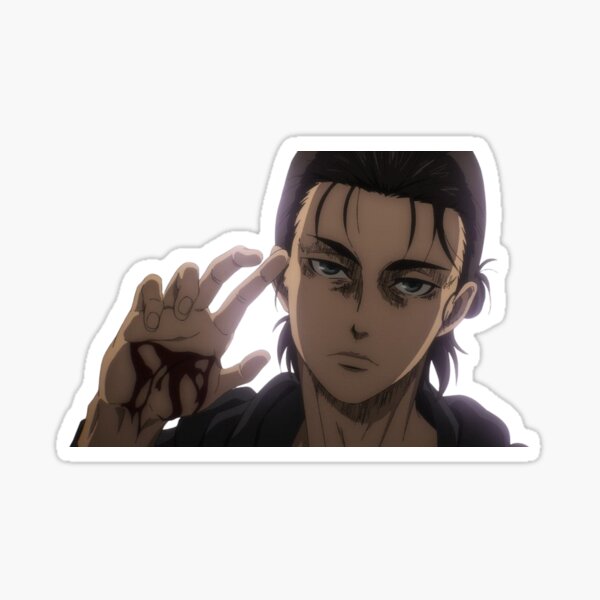 "Eren Table Scene" Sticker by HaruKafe | Redbubble