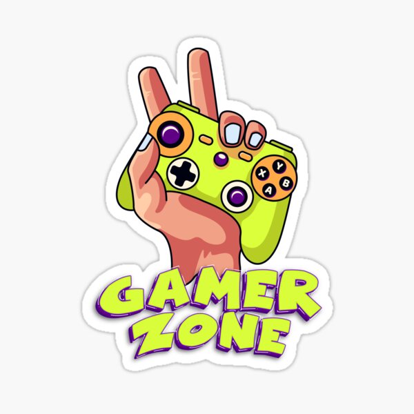 "Gamer Zone" Sticker by mackcipher1 | Redbubble