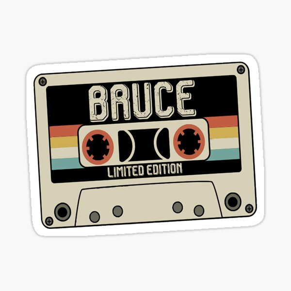 "Bruce Music Limited Edition Vintage" Sticker by Cranegoffy29 | Redbubble